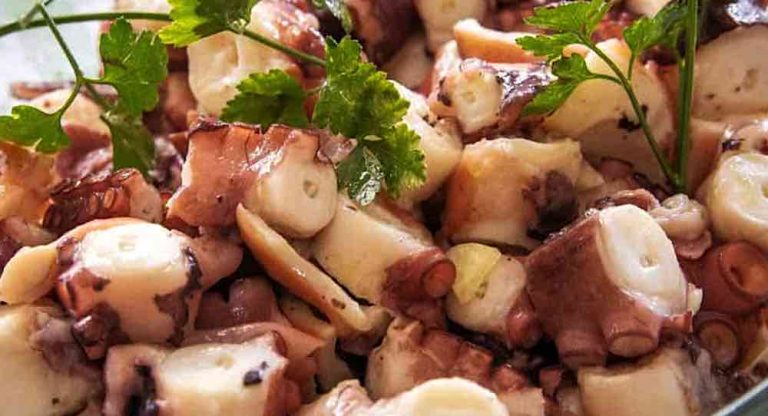 Portuguese Octopus Salad, taste & love it - Cooking Portugal